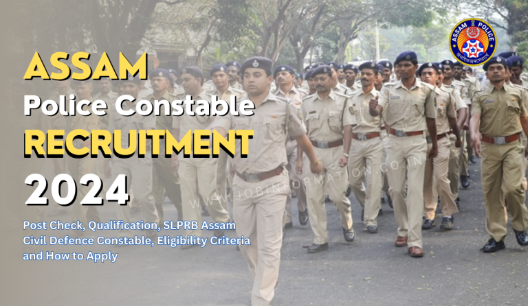 Assam Police Constable Recruitment 2024 PDF, Post Check, Qualification ...