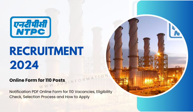 NTPC Recruitment 2024 Out: Notification PDF Online Form For 110 ...